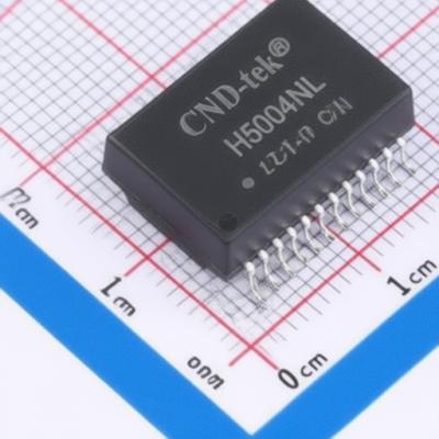 China Gigabit Ethernet Single Port Transformer Module CND-tek H5004NLTP-CND Compliant with IEEE 802.3ab Standard for sale