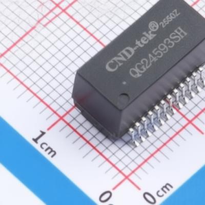 China Surface Mount 2.5G Single Port Transformer Module CND-tek QG24593SH designed for 2.5G Base Z IEEE 802.3bz compliant for sale