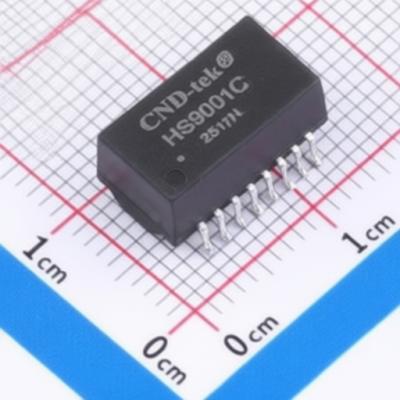 China Single Channel Ethernet Transformer Module 10 100M CND tek HS9001C T CND with 350H OCL at 8mA DC Bias for sale