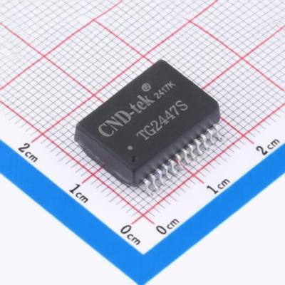China Single Port Transformer Module CND-tek TG2447S Supporting 1 to 1 Turns Ratio for 5G PoE Applications for sale