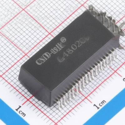 China 1000 Base-T Double Port Transformer Module CND-tek G4802CG T Supporting Four Pairs Category 5 UTP Cable for sale