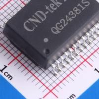 China Low Profile Surface Mount 2.5G POE Single Port Transformer Module CND-tek QG24381S for Long Haul Applications for sale