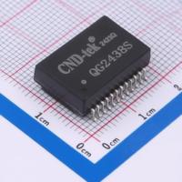 China 2.5G Single Port Transformer Module with 1CT 1 Turns Ratio CND-tek QG2438S and Low Profile Surface Mount Packaging for sale