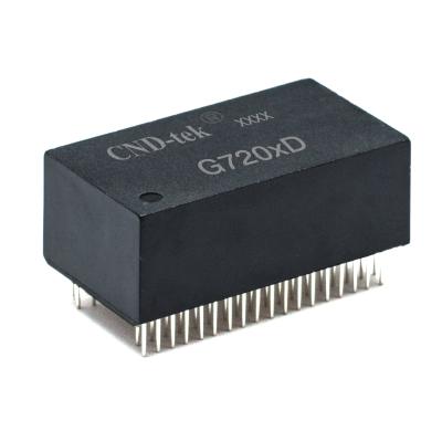 China Gigabit Ethernet Quad Port Transformer Module Featuring Four Pairs Category 5 UTP Cable CND-tek G7209D for sale