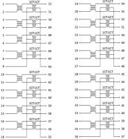 China Gigabit Ethernet Quad Port Transformer Module Featuring Four Pairs Category 5 UTP Cable CND-tek G7209D for sale