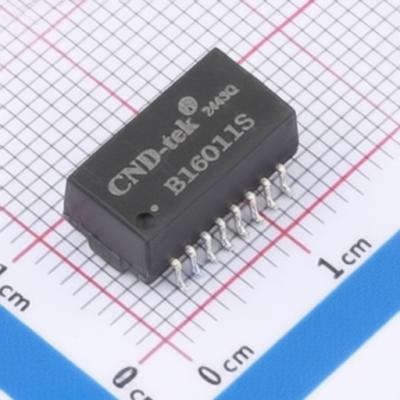 China 10 100M Single Port Transformer Module CND tek B16011S for Gigabit Ethernet 1000 Base T Applications for sale