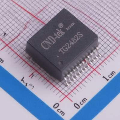 China Surface Mount Packaging Transformer Module CND-tek TG2482S Supporting Four Pairs Category 5 UTP Cable for sale