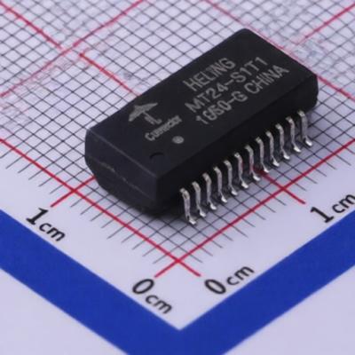 China 10 100 1000 BASE-T Dual Port SMD Transformer Module Heling MT24-S1T1 transformer IEEE 802 3 Standard for sale