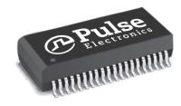 China Quad port T1 E1 CEPT ISDN PRI transformers featuring PULSE T1142NLT with 1500 Vrms isolation and crosstalk attenuation for sale