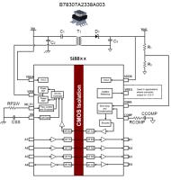 China Compact SMD Transformer TDK B78307A2338A003 E10 EM Series with Ferrite Core and Triple Insulated Wire for sale