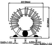 China 1.5mH Coil Inductors Transformer XR XR181010V-14143 Featuring 14 14 3 Wire 0.55 0.55 0.6mm for OA Equipment for sale