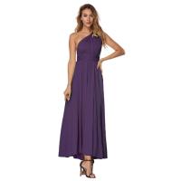 China Silk Dress Women Sleepwear Solid Pattern Type Silk Nightdress European Size Ladies Oe for sale