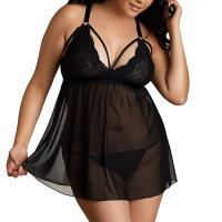 China Silk Dress Women Sleepwear Solid Pattern Type Silk Nightdress European Size Ladies Oe for sale