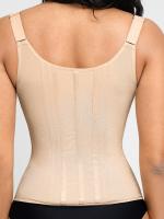 China Automated Embroidery Custom Zipper and Hook Body Shaper Tummy Wrap Corset for Women for sale