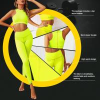 China Sporty Style Women's Solid 2 Piece Yoga Gym Set for Active Women in S-L Size for sale