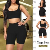 China HEXIN SCRUNCH BUTT High Waist Women Fitness Yoga Gym Activewear Set Breathable Two Pieces for sale