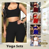 China HEXIN SCRUNCH BUTT High Waist Women Fitness Yoga Gym Activewear Set Breathable Two Pieces for sale