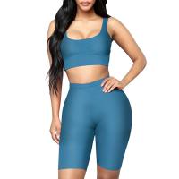 China HEXIN SCRUNCH BUTT High Waist Women Fitness Yoga Gym Activewear Set Breathable Two Pieces for sale
