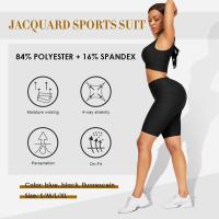 China Stock Two Pieces Women's Sport Fitness Yoga Sets with 90%polyester 10%spandex for sale