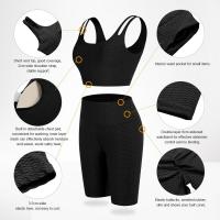 China Stock Two Pieces Women's Sport Fitness Yoga Sets with 90%polyester 10%spandex for sale