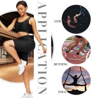 China Stock Two Pieces Women's Sport Fitness Yoga Sets with 90%polyester 10%spandex for sale