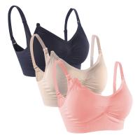 China S-3XL Spandex/Cotton Nursing Bra with Easy Nursing Access and Removable Pads for sale