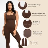 China Seamless Bodysuit Jumpsuit for Women 0.2kg Lightweight and Nonwoven Weaving Method for sale