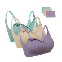 China Women's Breathable Nursing Bra for Breastfeeding Knitted and Supportive HEXIN for sale