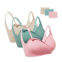 China Women's Breathable Nursing Bra for Breastfeeding Knitted and Supportive HEXIN for sale