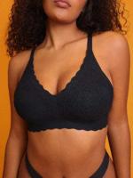 China Black Seamless Comfortable Support Shock-Resistant Bra For Women Shock-Resistant for sale