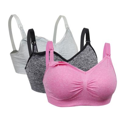 China 7 Days Sample Order Support Solid Pattern Type Push Up Nursing Bra for Breathable Wear for sale