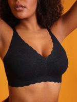 China Black Seamless Comfortable Support Shock-Resistant Bra For Women Shock-Resistant for sale