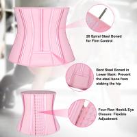 China Waist Cinchers 100% Latex 20 Steel Bone Postpartum Body Shapewear Women Waist Trainer for sale