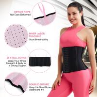 China Waist Cinchers 100% Latex 20 Steel Bone Postpartum Body Shapewear Women Waist Trainer for sale