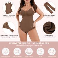 China Seamless Tummy Control Thong Shapewear Bodysuit for Weight Loss 30% Spandex 70% Nylon for sale