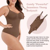 China Seamless Tummy Control Thong Shapewear Bodysuit for Weight Loss 30% Spandex 70% Nylon for sale