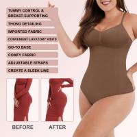 China Seamless Tummy Control Thong Shapewear Bodysuit for Weight Loss 30% Spandex 70% Nylon for sale
