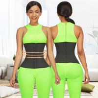 China 25 Steel Bone Tummy Control Waist Trainer Shaper with 96% Cotton 4% Spandex 100% Latex for sale
