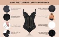 China Adults Hexin Custom Shaper Back U Design Compression Shapewear With 5 Steel Bones for sale