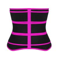 China HEXIN Neoprene Body Shaper 3 Belt Zipper Waist Trainer for Belly Slimming for sale