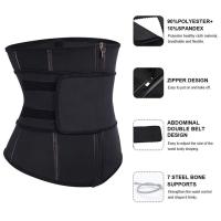 China Sports Waist Trimmer Belt for Women Black High Waist Tummy Control Butt Lift Waist Trainer for sale
