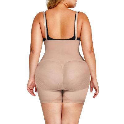 China Nonwoven Weaving Method High Waist Shapewear Slimming Body Shaper for Plus Size Women for sale
