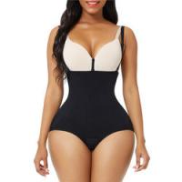 China Medium Control Adjustable Shoulder Strap Tummy Control Bodysuit for Regular Size Type for sale