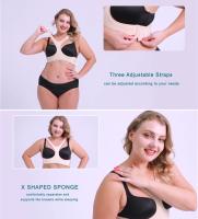 China Breast Pillow Push Up HEXIN Women Sleep Bra Underwear Anti Wrinkle Bras Corset Shaper for sale