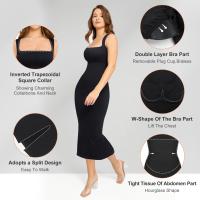 China XS-4XL Custom Built-In Shaper Dresses Bodycon Soft Dress with Spaghetti Strap Outdoor for sale