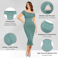 China 2023 Design Women Seamless Shapewear Midi Bodycon Dress Body Shaper For Women Sexy for sale