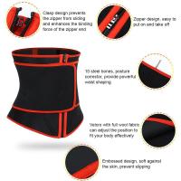 China Neoprene Fabric Slimming Tummy Belt for Adults Hexin Private Label Waist Trainer for sale