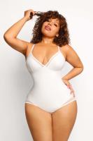 China HEXIN Women's Strap Body Shaper Deep V Bodysuit for Backless Thong Corset Slimming for sale