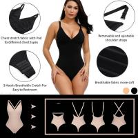 China Women's Seamless Shapewear Push Up Waist Trainer with Deep V Bodysuit and Corset for sale