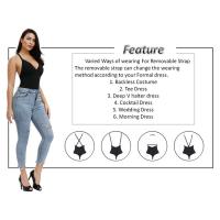 China Women's Seamless Shapewear Push Up Waist Trainer with Deep V Bodysuit and Corset for sale
